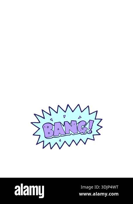 jumping motion animation of cartoon explosion Stock Video Footage - Alamy