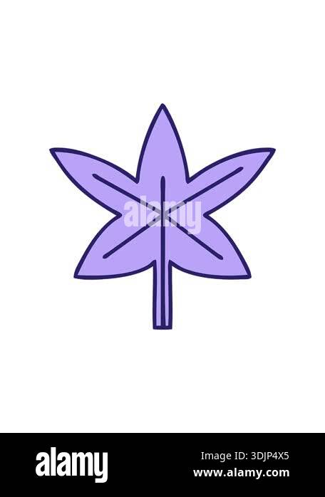 spinning motion animation of cute cartoon of a autumn leaf Stock Video ...