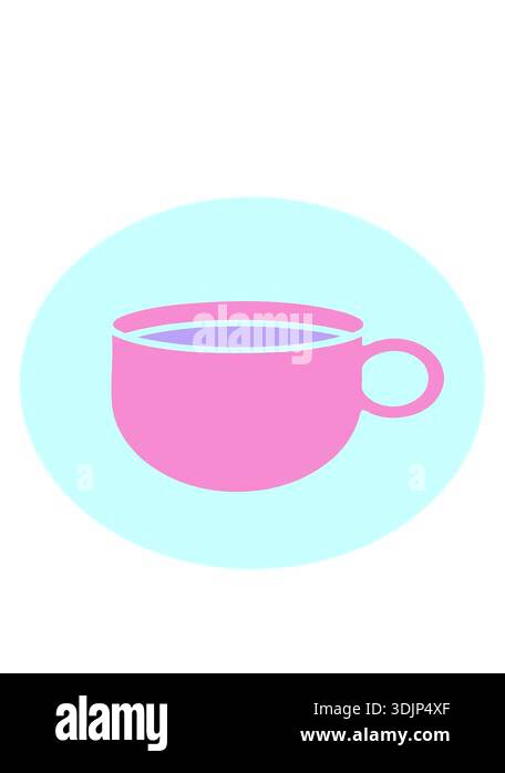 bobbing motion animation of iconof cup of coffee Stock Video Footage ...