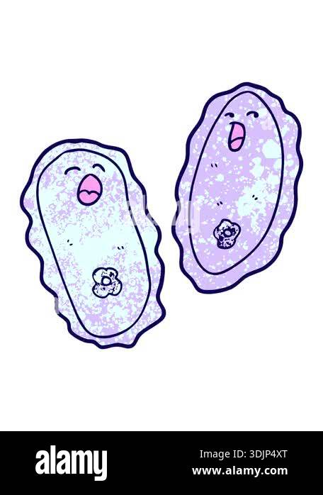 neon light effect animation of cartoon cells Stock Video Footage - Alamy