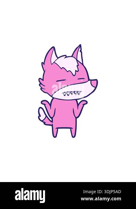 attention grabbing animation of wolf showing teeth Stock Video Footage ...