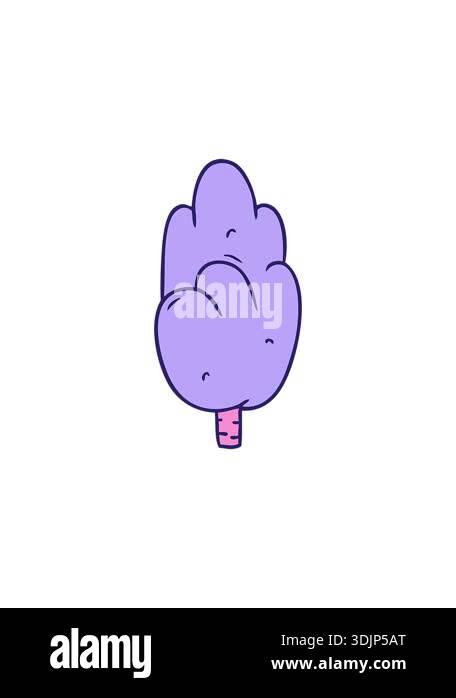 starburst effect animation of hand drawn cartoon doodle single green ...