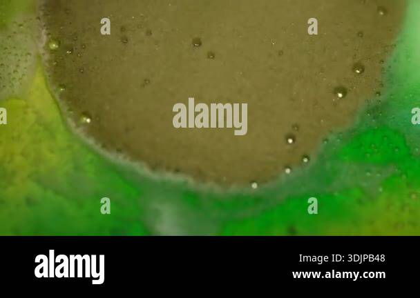 Abstract colorful liquid motion with rising bubbles. High quality 4k ...