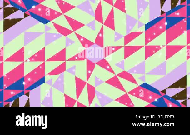 Abstract geometric pattern featuring colorful shapes and vibrant ...