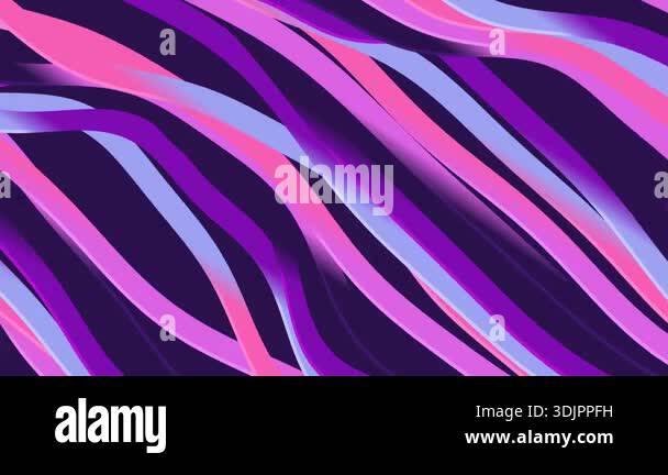 Vibrant purple and pink abstract wavy striped background design Stock ...