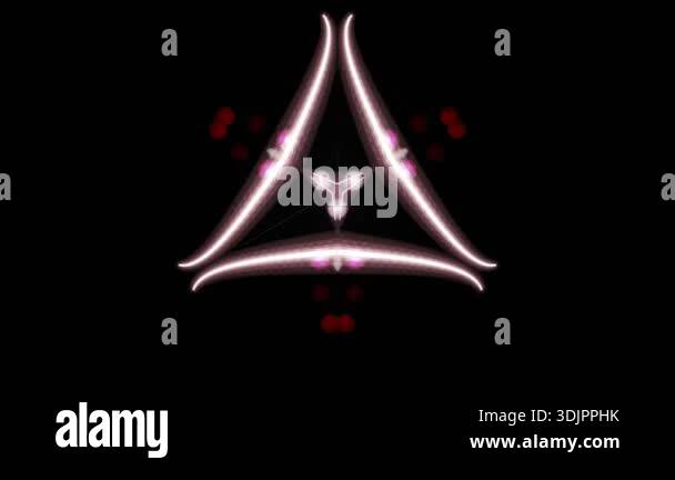 Assassin symbol glowing brightly with vibrant neon lights in dark ...