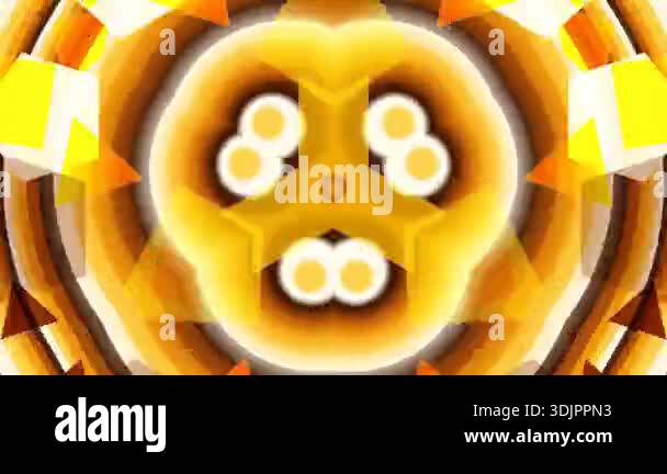 Vibrant abstract digital artwork featuring intricate geometric patterns ...