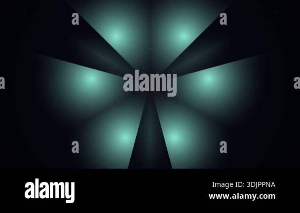 Bright blue glowing light in the dark space with a mysterious and ...