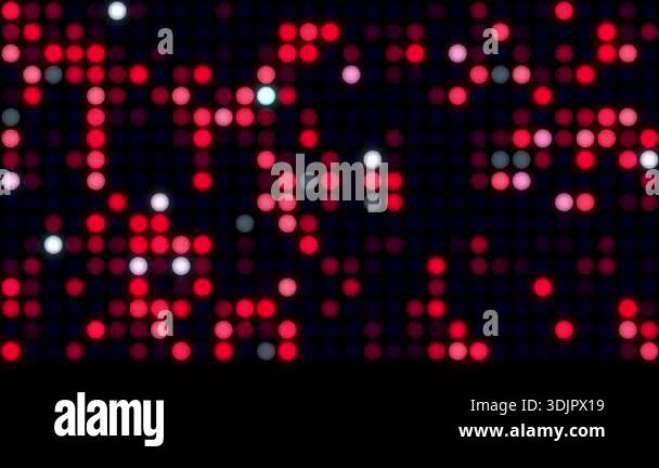 Beautiful red and white dots blinking background.glowing serial lights ...