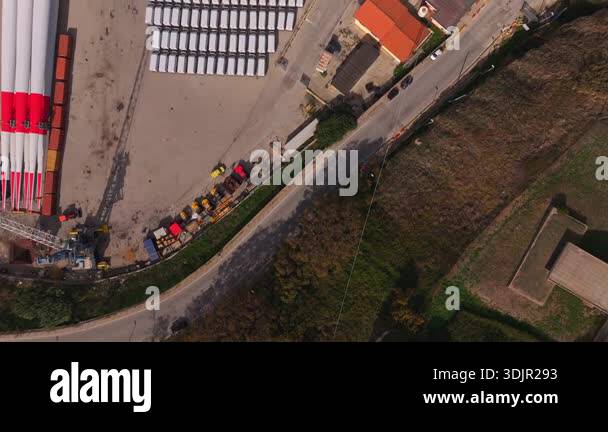 Drone view of the port of Vasto featuring transport vessels, yachts ...
