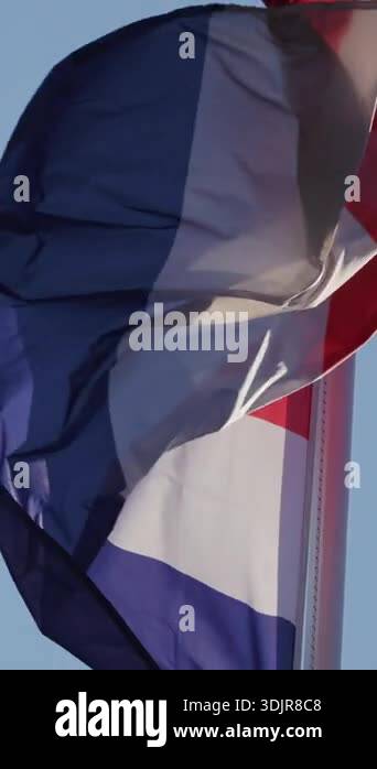 Netherlands flag waving in the wind montage Stock Video Footage - Alamy