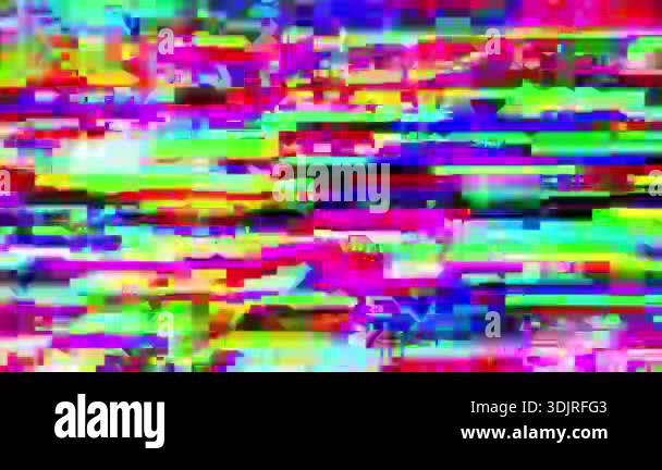 Glitch art style that uses digital or analog errors to create aesthetic ...