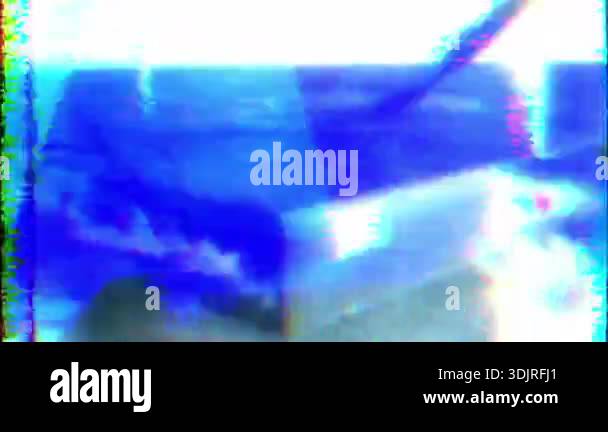 Glitch art style that uses digital or analog errors to create aesthetic ...