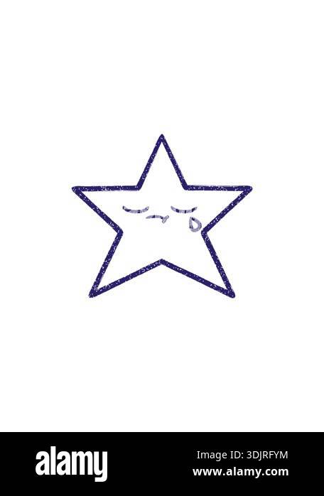 sales flash animation of Crying Star Charcoal Drawing Stock Video ...