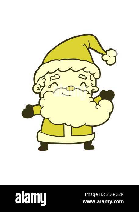 changing color animation of fesitive cartoon santa claus Stock Video ...