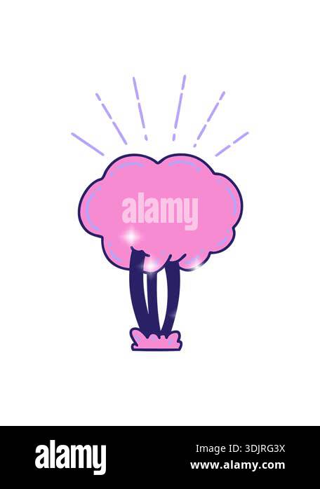 glitter effect animation of illustration of a traditional tattoo style ...