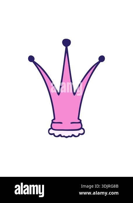 shaking motion animation of hand drawn quirky cartoon gold crown Stock ...