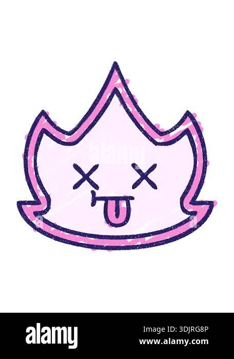 shaking motion animation of Flame Character Stock Video Footage - Alamy