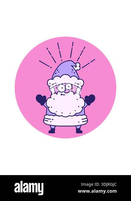 popping motion animation of santa claus christmas character Stock Video ...