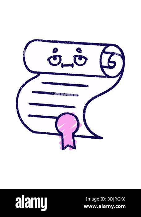 neon light effect animation of Certificate Chalk Drawing Stock Video ...