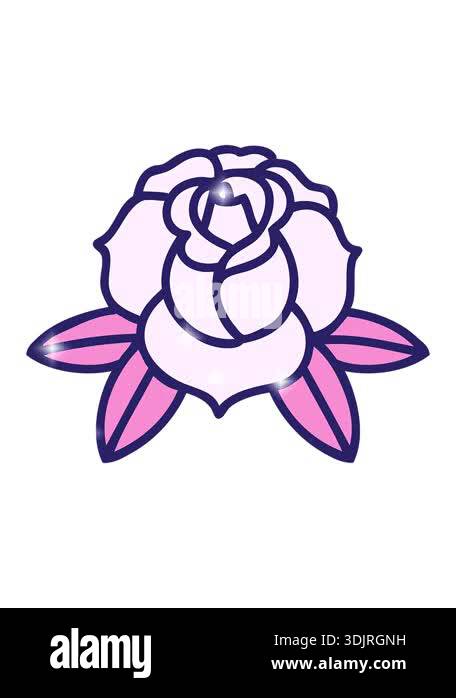 glitter effect animation of design of flower Stock Video Footage - Alamy