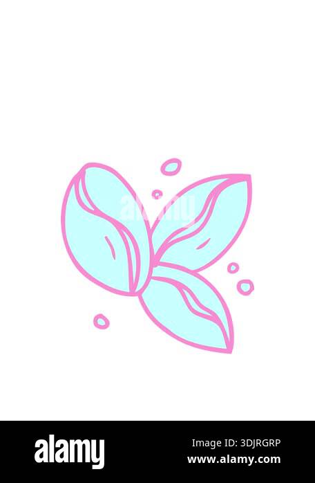 jumping motion animation of hand drawn cartoon doodle of three coffee ...