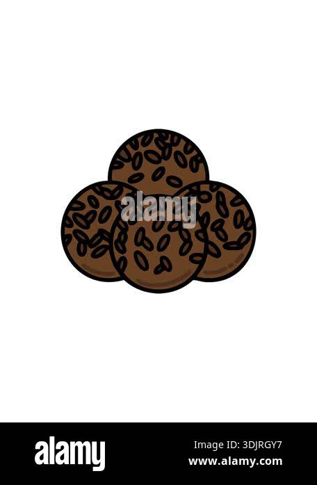 sales flash animation of traditional brazilian brigadeiro dessert treat ...