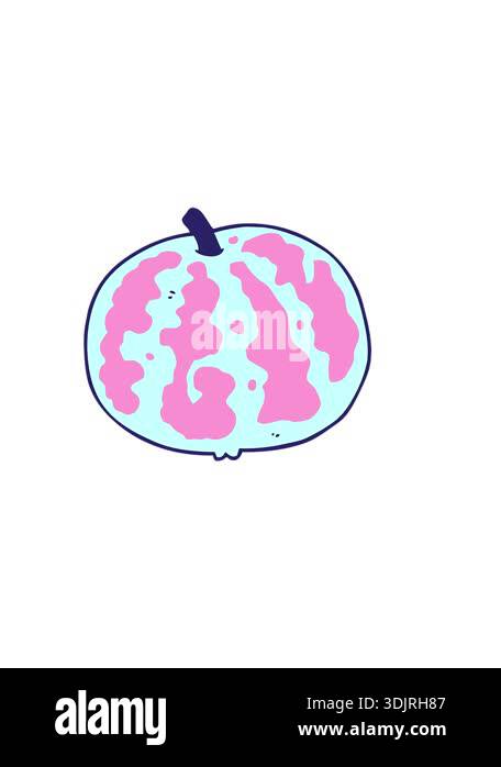 horizontally vibrating animation of cartoon melon Stock Video Footage ...