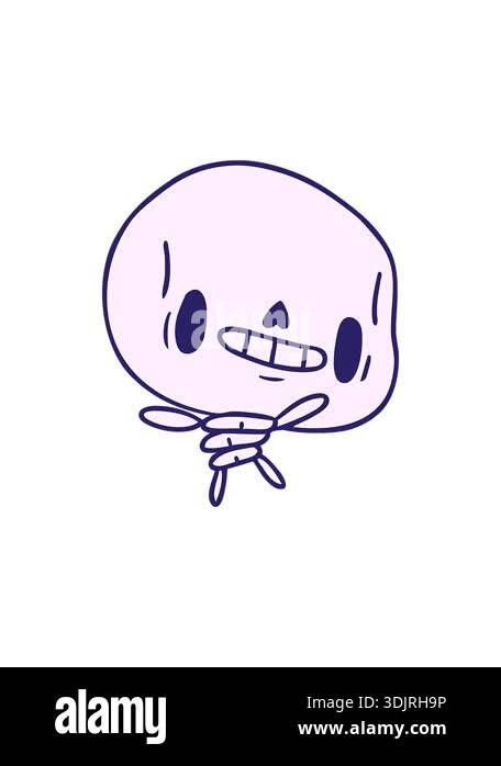 starburst effect animation of illustration of a kawaii cute dead ...