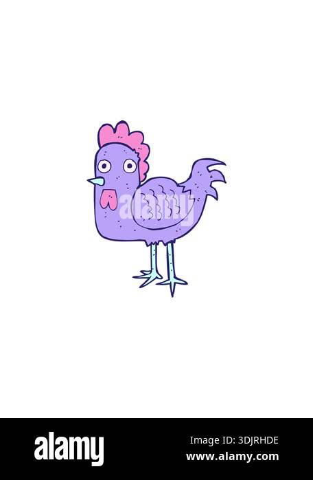 radioactive glowing animation of a chicken Stock Video Footage - Alamy