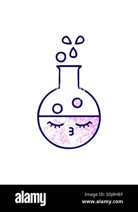 neon light effect animation of retro grunge texture cartoon of a test ...