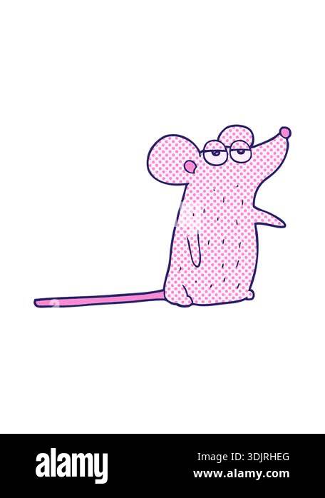 jiggle motion animation of cartoon mouse Stock Video Footage - Alamy