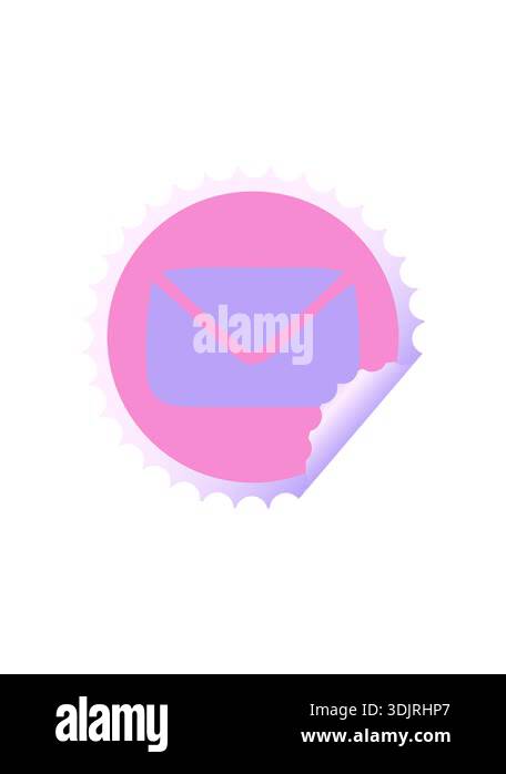 starburst effect animation of cartoon of a paper envelope Stock Video ...