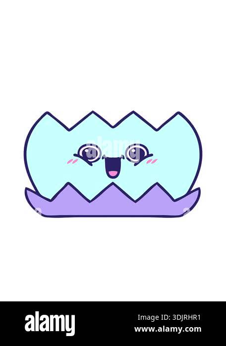 bobbing motion animation of cute cartoon of water lily Stock Video ...