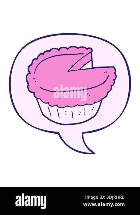 shaking motion animation of cartoon pie with speech bubble Stock Video ...