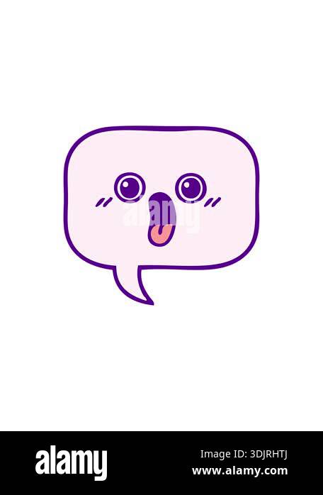 sales flash animation of cute cartoon of a speech bubble in bright glow ...