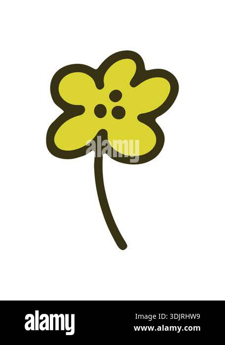 changing color animation of simple flower image Stock Video Footage - Alamy