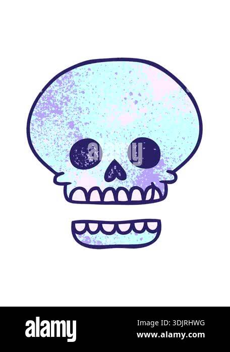 jiggle motion animation of hand drawn textured cartoon doodle of a ...