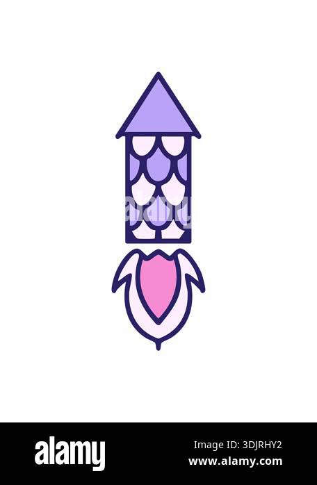 shine light effect animation of traditional carnival firework rocket ...