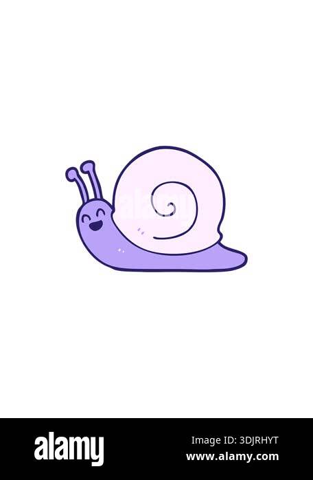 sales flash animation of snail cartoon element Stock Video Footage - Alamy