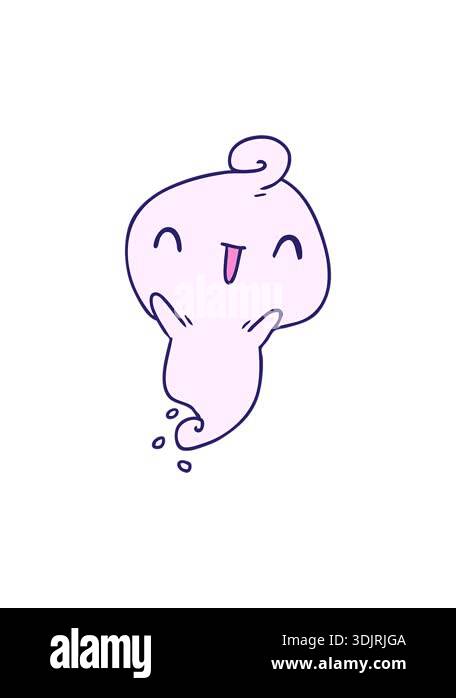 pressure popping animation of cartoon illustration kawaii cute dead ...