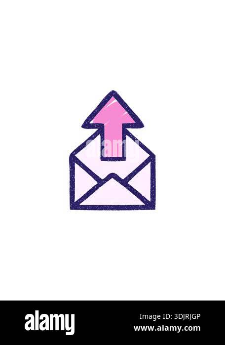 flashy sales animation of Sent Mail Drawing Stock Video Footage - Alamy