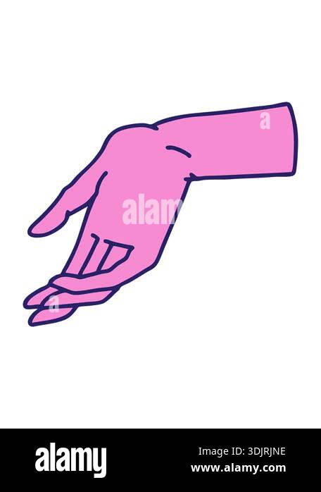 bobbing motion animation of iconic tattoo style hand Stock Video ...