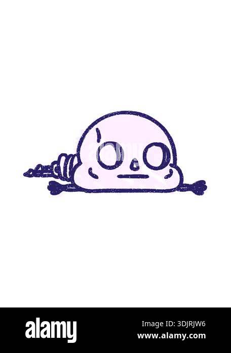 pixelize effect animation of skeleton cartoon Stock Video Footage - Alamy