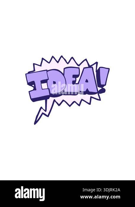 radioactive glowing animation of idea speech bubble Stock Video Footage ...