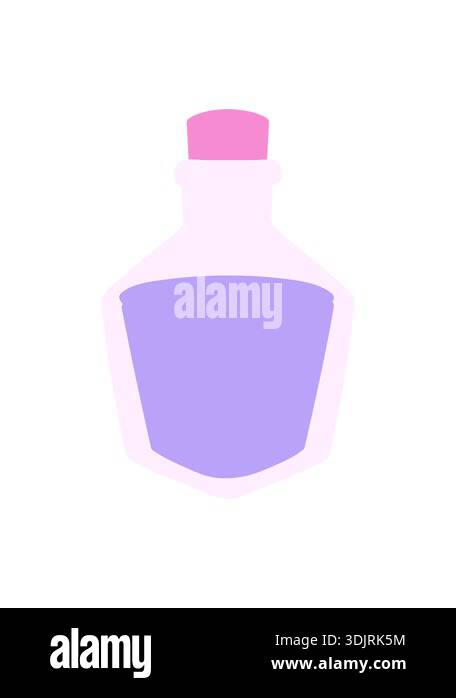 bob and pause animation of cartoon potion bottle Stock Video Footage ...