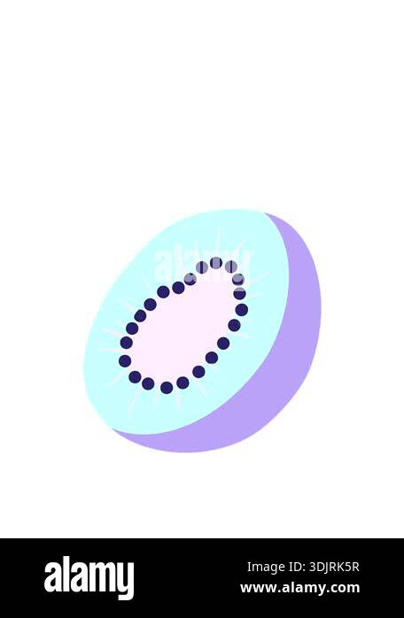 rise and float animation of Kiwi fruit Stock Video Footage - Alamy