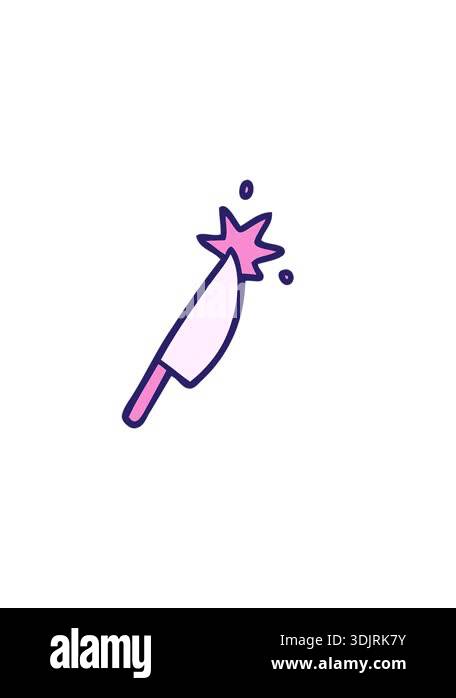 horizontally vibrating animation of sharp knife Stock Video Footage - Alamy