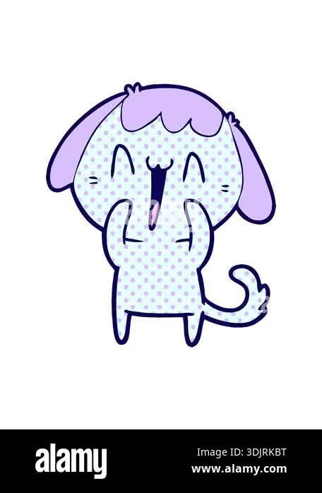 neon light effect animation of cartoon chuckling dog Stock Video ...