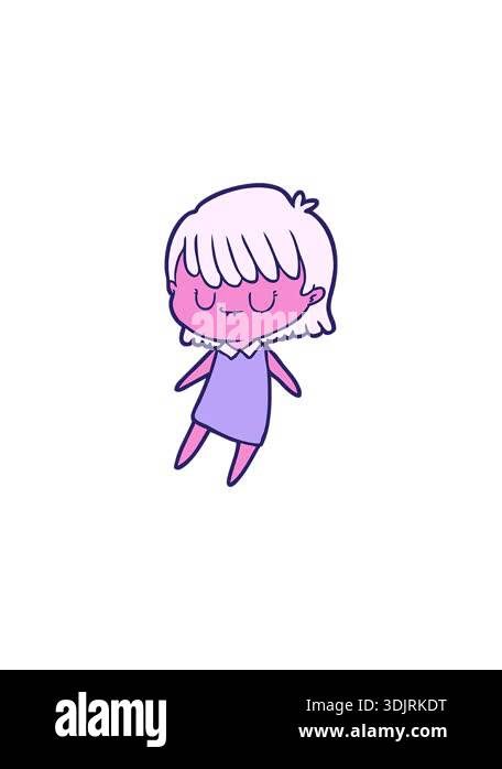radioactive glowing animation of neon color palette cartoon of woman ...